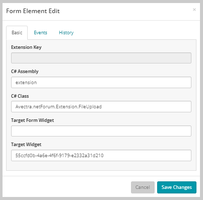 Adding FileUploader Widget to a Form – NetForum Support