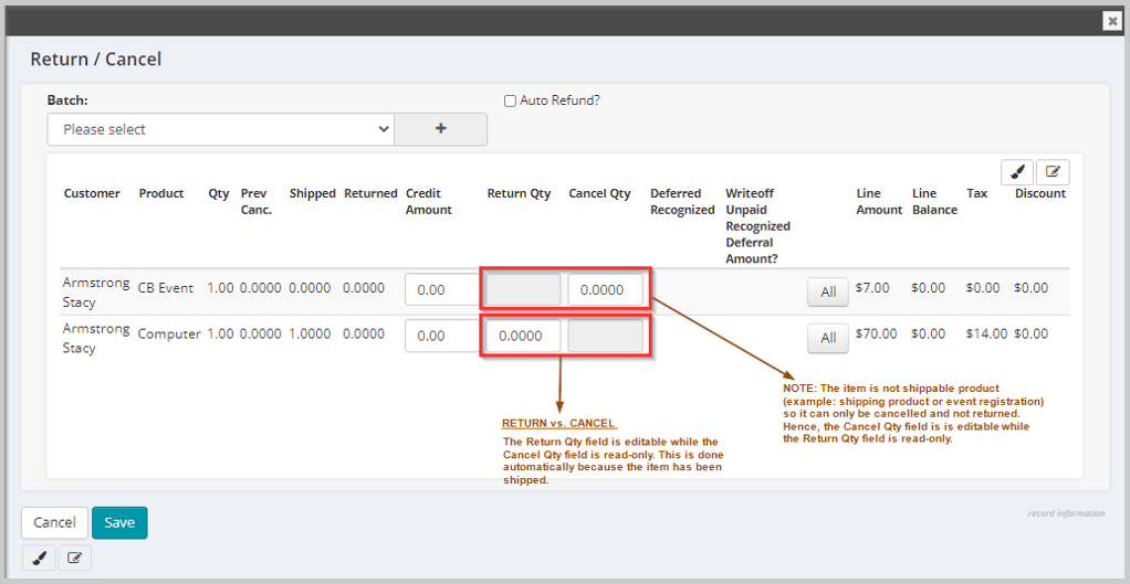 Return – NetForum Support