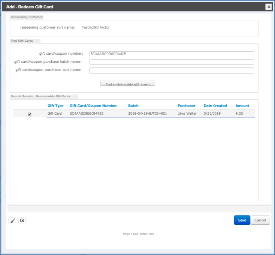 Redeeming a Gift Card through iWeb – NetForum Support