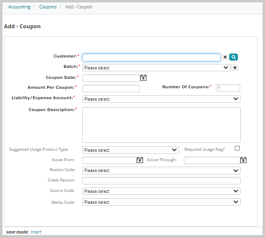 Coupons – NetForum Support