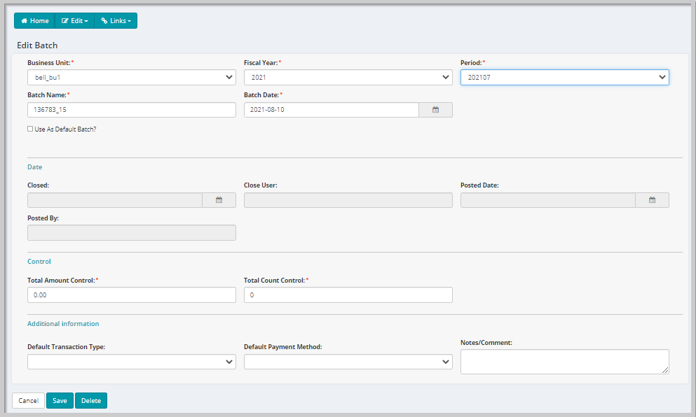 Batch Processing – NetForum Support