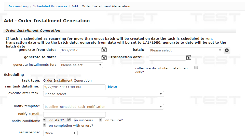 Order – NetForum Support