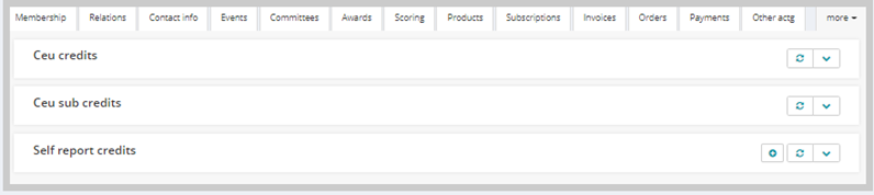 CEU Credits Tab – NetForum Support