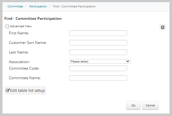 Find Committee Participants – NetForum Support