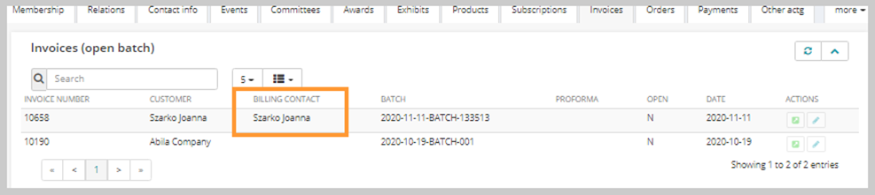 Organization Profile Child Forms – NetForum Enterprise Support