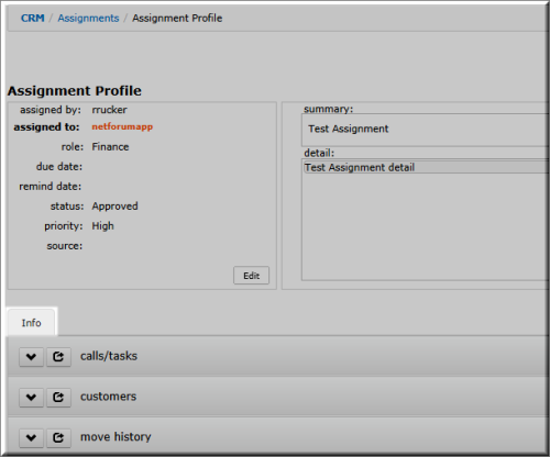 Assignment Profile Child Forms – NetForum Support