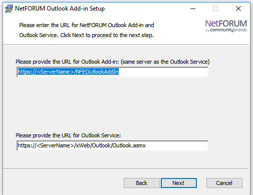 Microsoft Outlook 365 Integration Setup – NetForum Enterprise Support