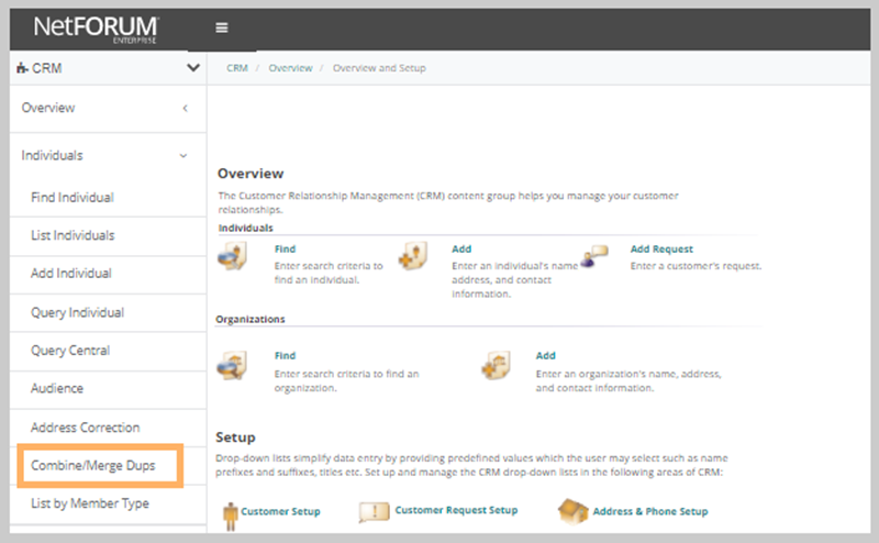 Combine And Merge Duplicate Records Netforum Support 3715