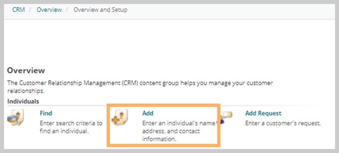 Adding an Individual – NetForum Support
