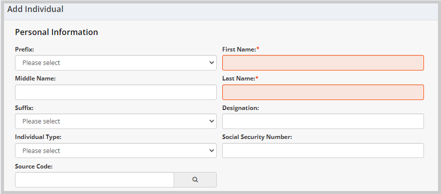 Adding an Individual – NetForum Support