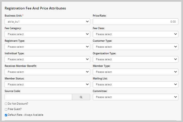 Quick Add Event – NetForum Support
