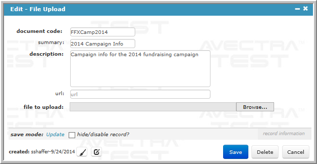 Editing a Campaign Document – NetForum Support