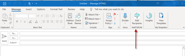 Using the NetForum Outlook Add-In – NetForum Support