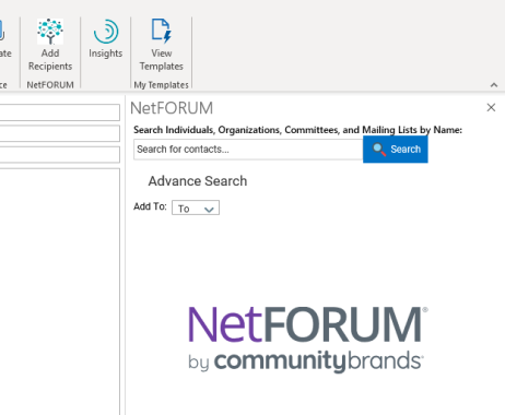 Using the NetForum Outlook Add-In – NetForum Support