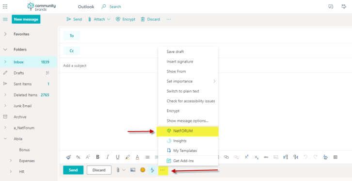 Using the NetForum Outlook Add-In – NetForum Support