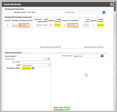 Transfer Membership Rules – NetForum Support