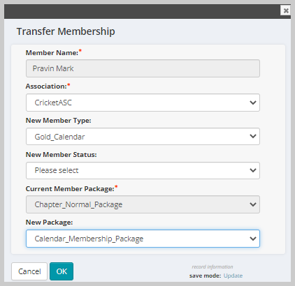 Transfer Membership – NetForum Support