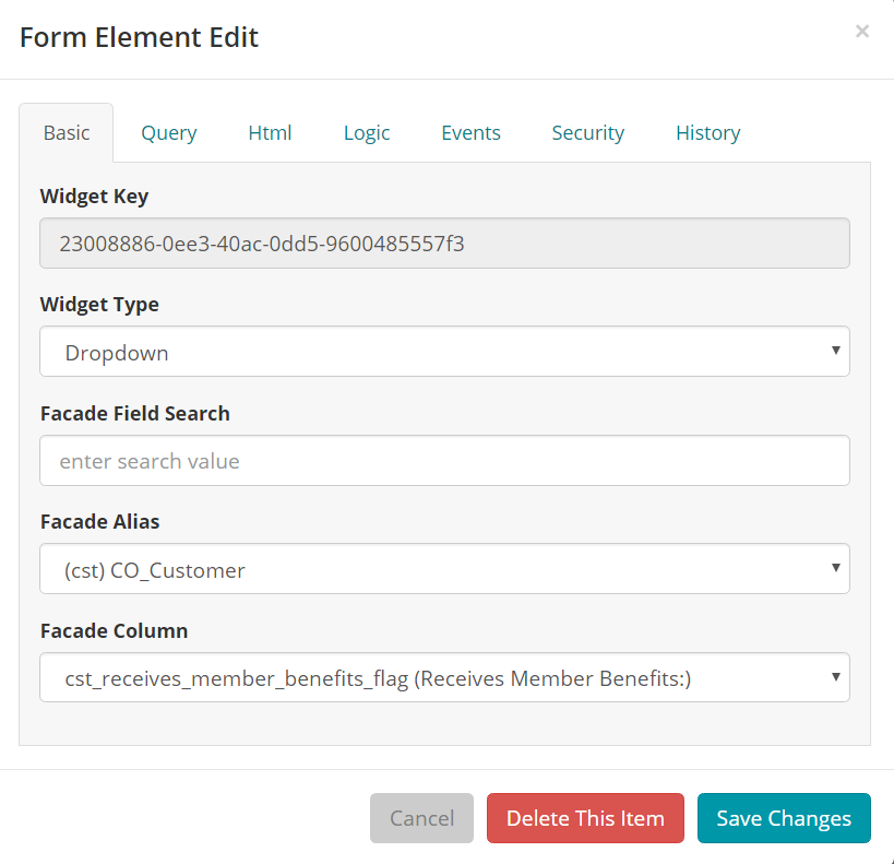 Editing Form Elements – NetForum Support