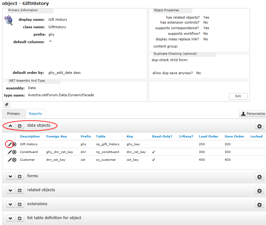 Add and Edit Data Object Forms – NetForum Support