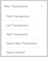 Miscellaneous Transaction – NetForum Support