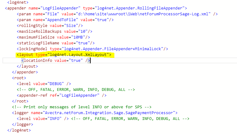 Logging Requests and Responses for SPS – NetForum Support Logging Requests and Responses for SPS – NetForum Support