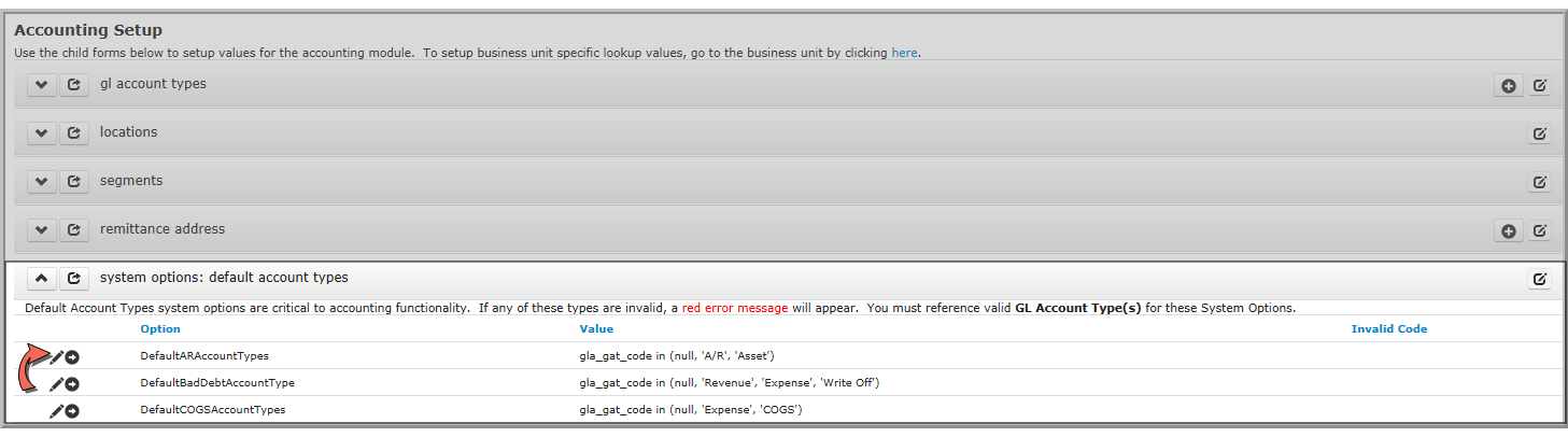 Default Account Types Setup – NetForum Support