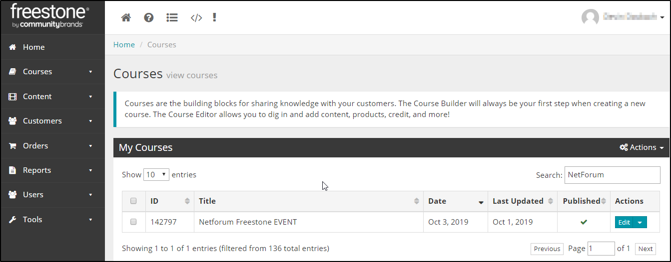 Creating and Syncing Event Product in Freestone – NetForum Support