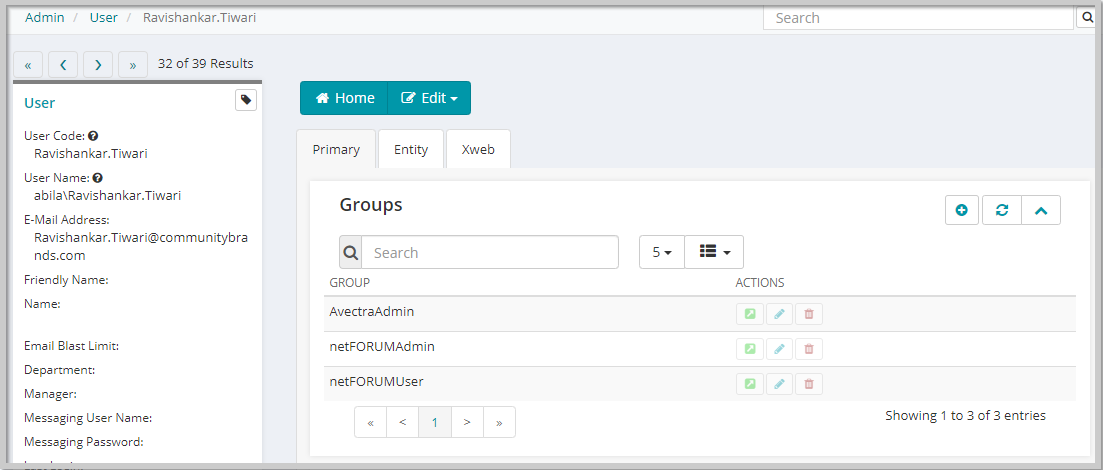 Set User Security – NetForum Support