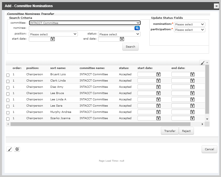 Accepting or Rejecting a Committee Nomination – NetForum Support