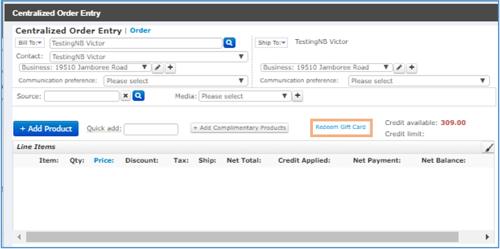 Gift Card – NetForum Support
