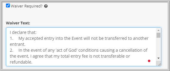 Adding a Waiver to an Existing Event – NetForum Support