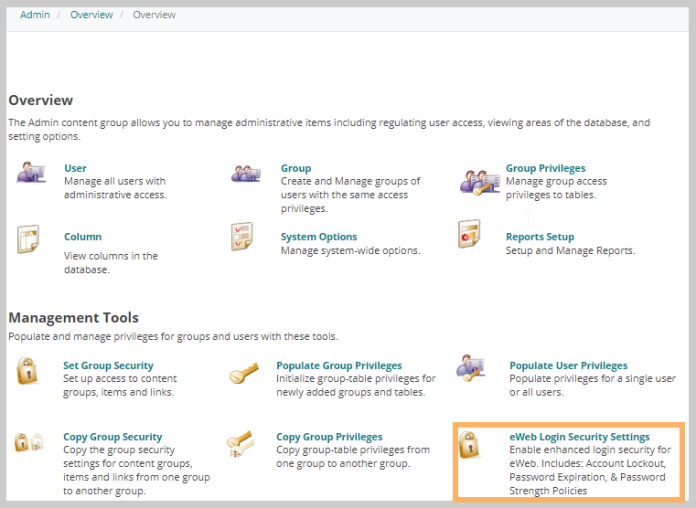 Enhanced eWeb Password Security – NetForum Support