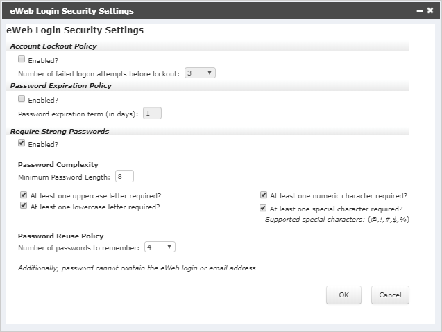 Enhanced eWeb Password Security – NetForum Support