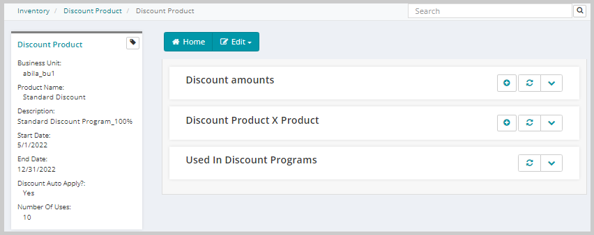 Discount Product – NetForum Support