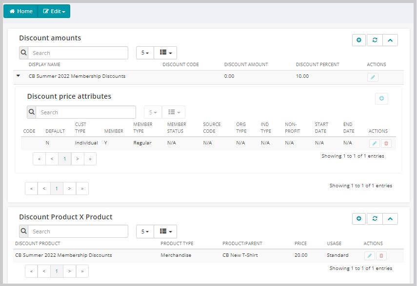 Discount Product – NetForum Support