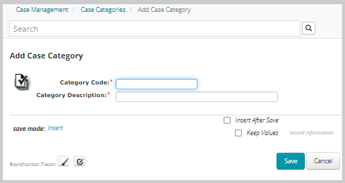 Add Case Categories – NetForum Support