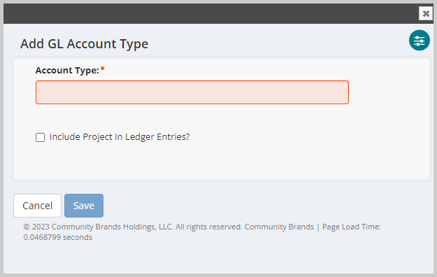 G/L Account Types Setup – NetForum Support