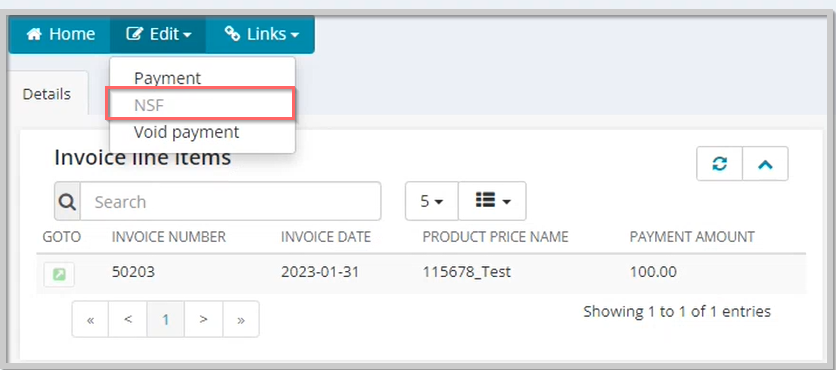 Non-sufficient funds (NSF) functionality for ACH Payments – NetForum Support