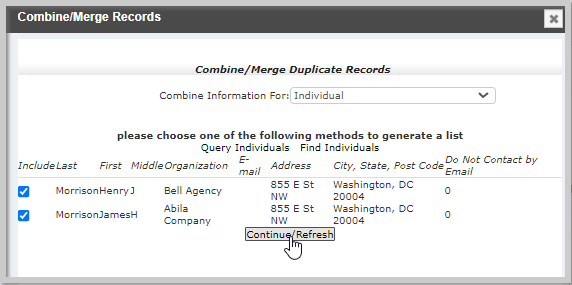Combine And Merge Duplicate Records Netforum Support 2676