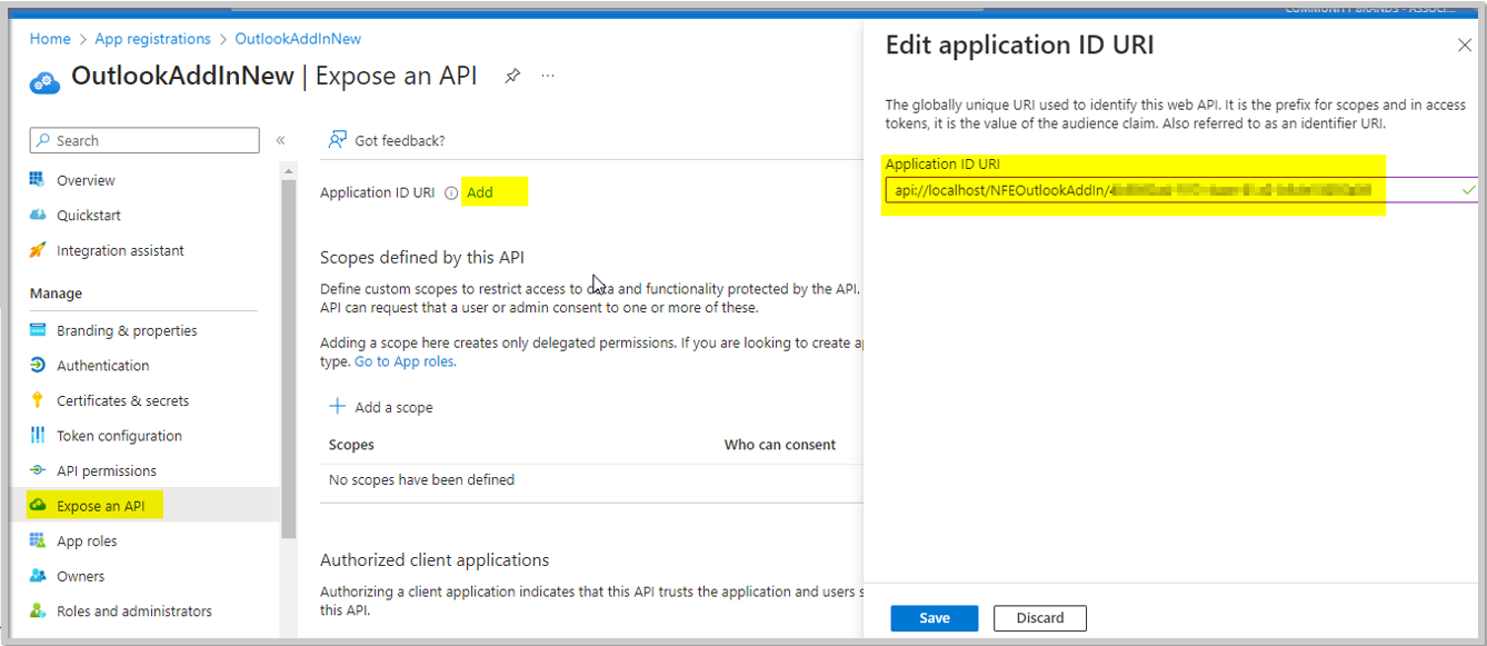Outlook Add-In with MFA – NetForum Support