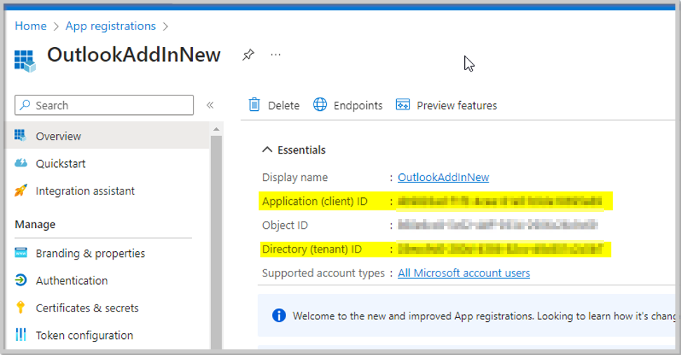 Outlook Add-In with MFA – NetForum Support
