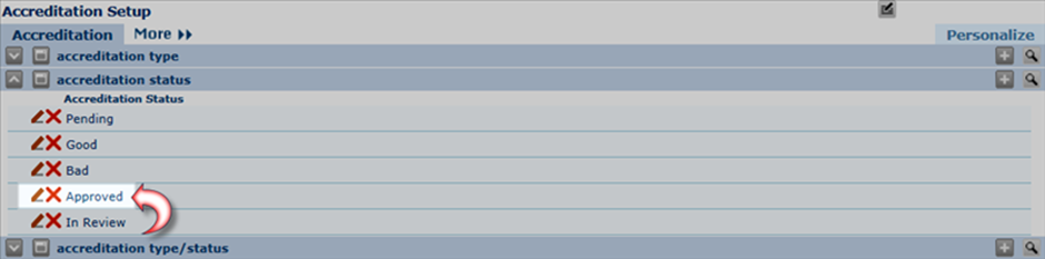 Accreditation - Setting Up The Accreditation Drop-Down Lists – NetForum Support