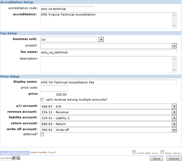 Accreditation Program – NetForum Support