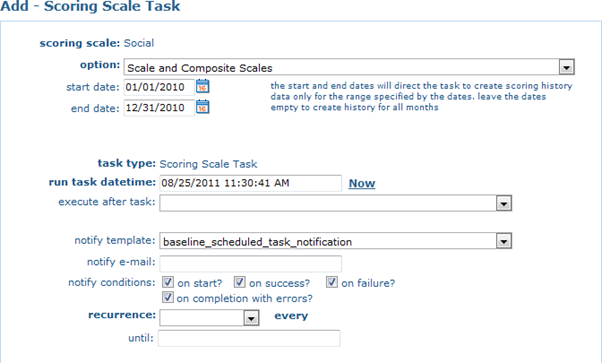 A Score - Scoring Scale Task – NetForum Support