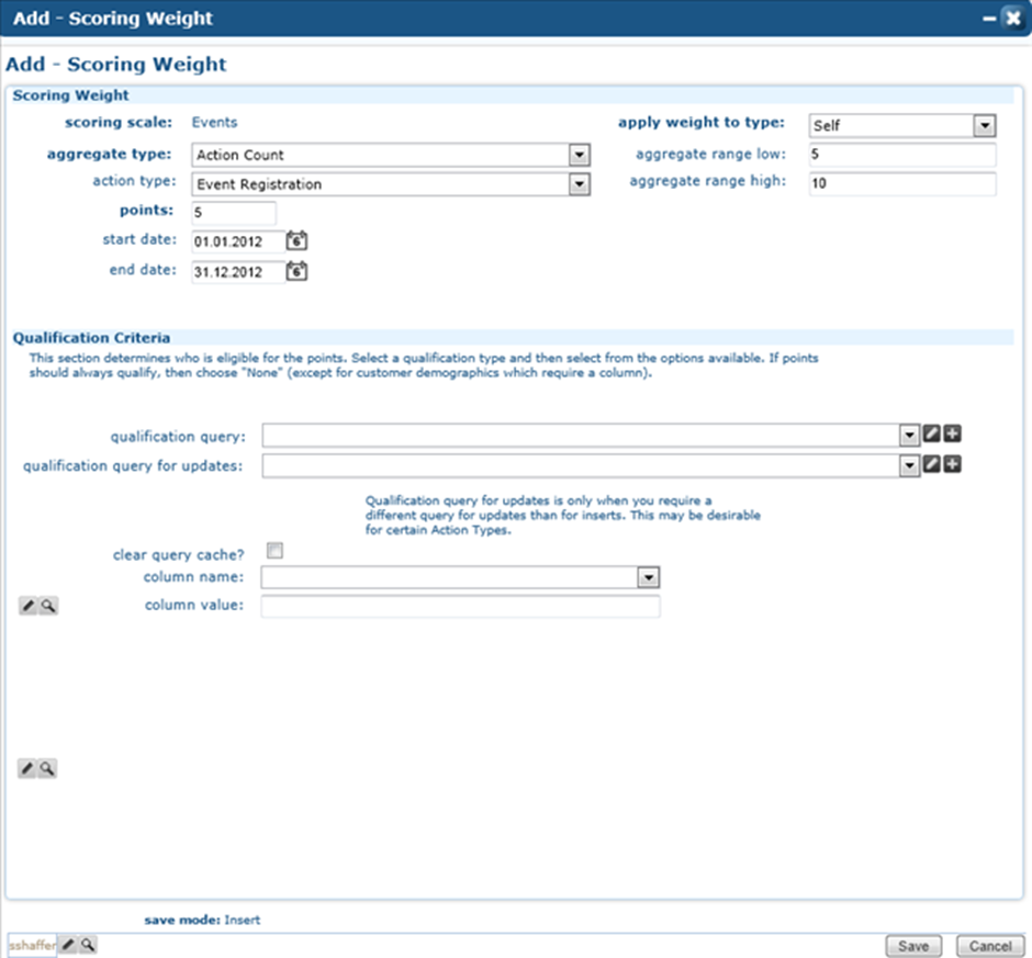 A Score - Aggregate Scoring Weight – NetForum Support