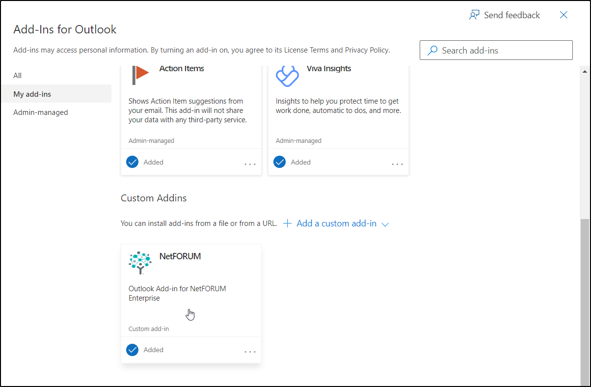 Configuring the NetForum Outlook Add-In to a User’s Outlook – NetForum ...
