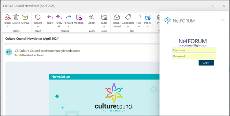 Using the NetForum Outlook Add-In – NetForum Support