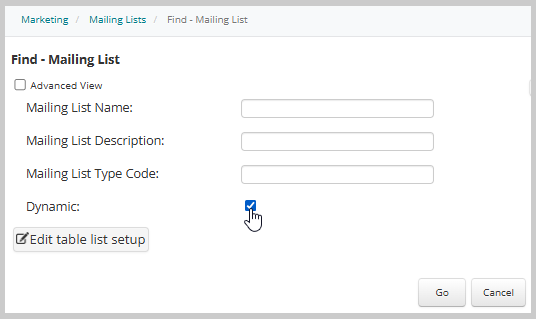 Dynamic Mailing List Functionality Overview – NetForum Support